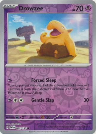 Drowzee 082/198 SV Scarlet and Violet Base Set Reverse Holo Common Pok ...