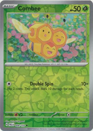Combee 008/193 SV Paldea Evolved Reverse Holo Common Pokemon Card TCG ...