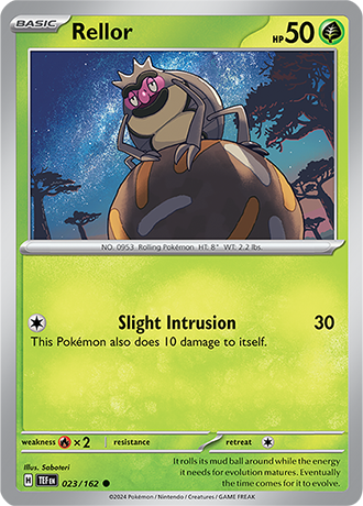 Rellor 023/162 SV Temporal Forces Common Pokemon Card TCG – Kawaii ...
